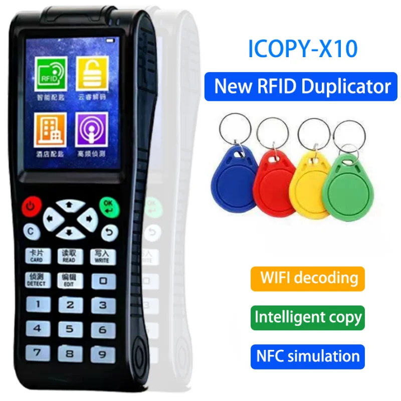 ICOPY X10 RFID Smart Chip Copier 125Khz T5577 Token Duplicator 13.56Mhz ...