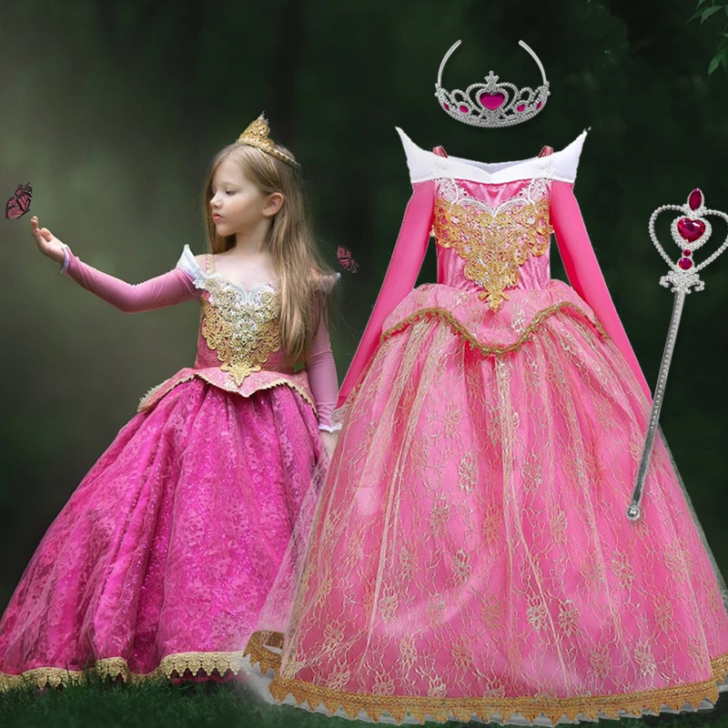 Cosplay Girls Princess Costume For Birthday Party Kids Fancy Halloween ...