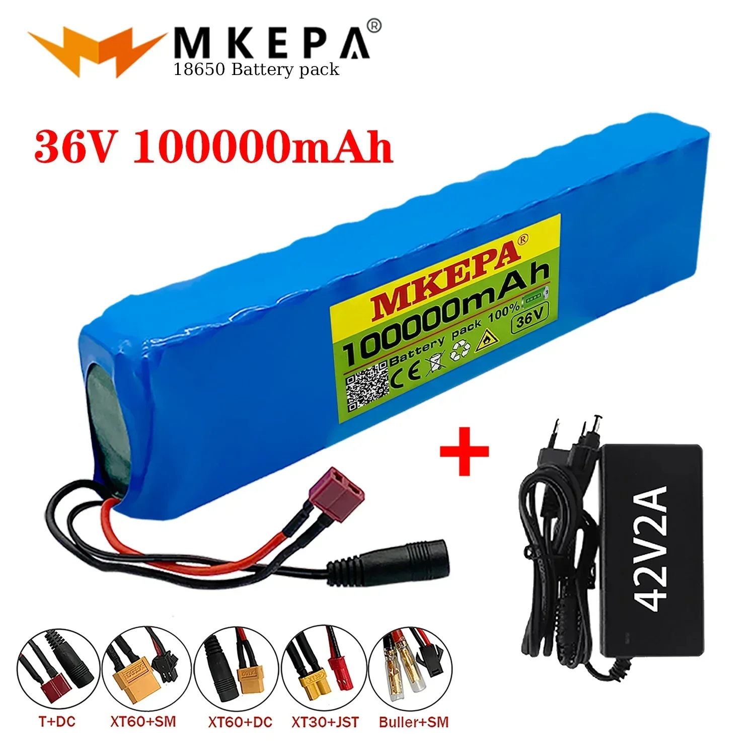 10S3P-36V-100Ah-18650-Rechargeable-Lithium-Battery-Pack-1000W-Power ...