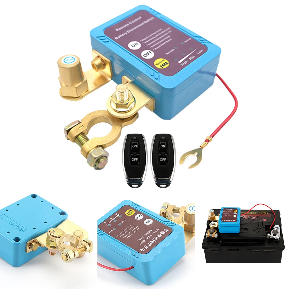 Automobile-Battery-Remote-Control-Power-Shut-Off-Switch-12V-Isolator ...