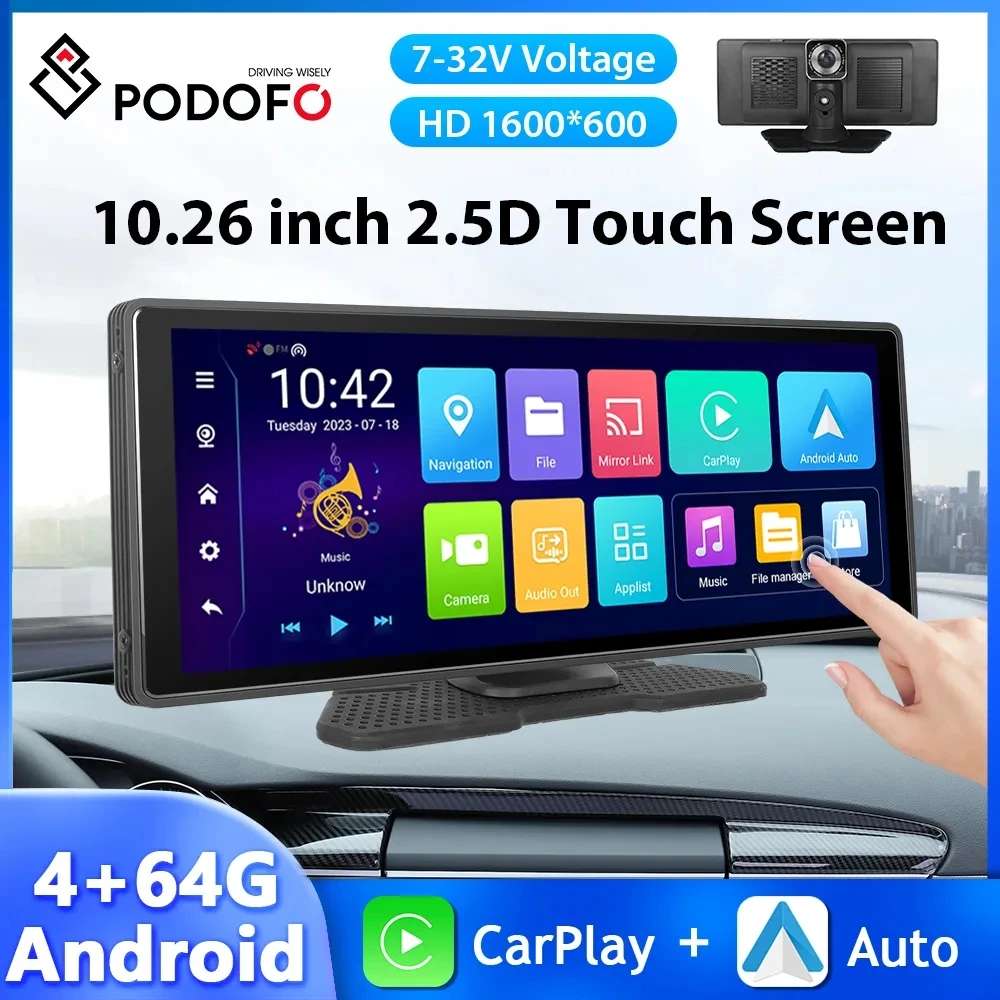 Podofo-r-dio-do-carro-Android-10-26-DVR-4-64G-WiFi-painel-sem-fio-Carplay.jpg