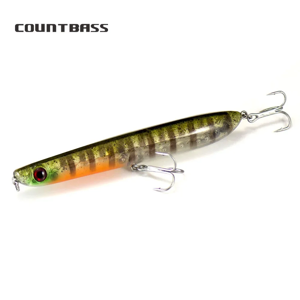 Countbass Surface Topwater Fishing Lure Popper Stick Bait Bass Leurre ...
