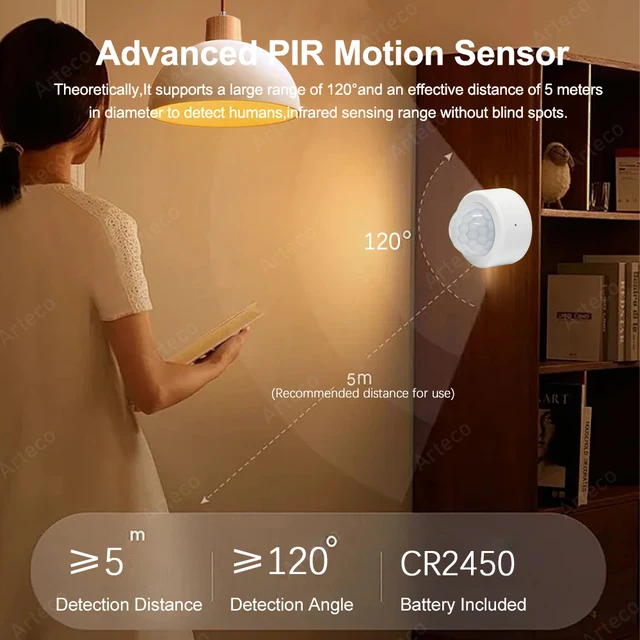 Zigbee 3.0 Smart PIR Motion Sensor – All Things Tech Store