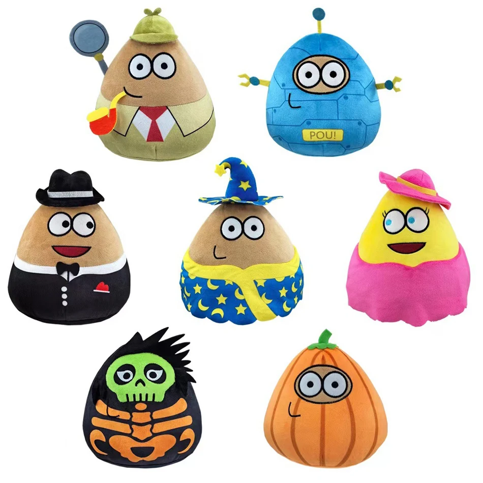 22cm-My-Pet-Alien-Pou-Plush-Toy-My-Pet-Alien-Pou-Black-Brown-Sad-Happy ...