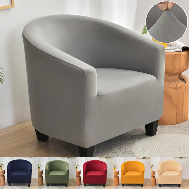 Solid-Color-Armchair-Sofa-Cover-Stretch-Washable-Single-Seater-for ...