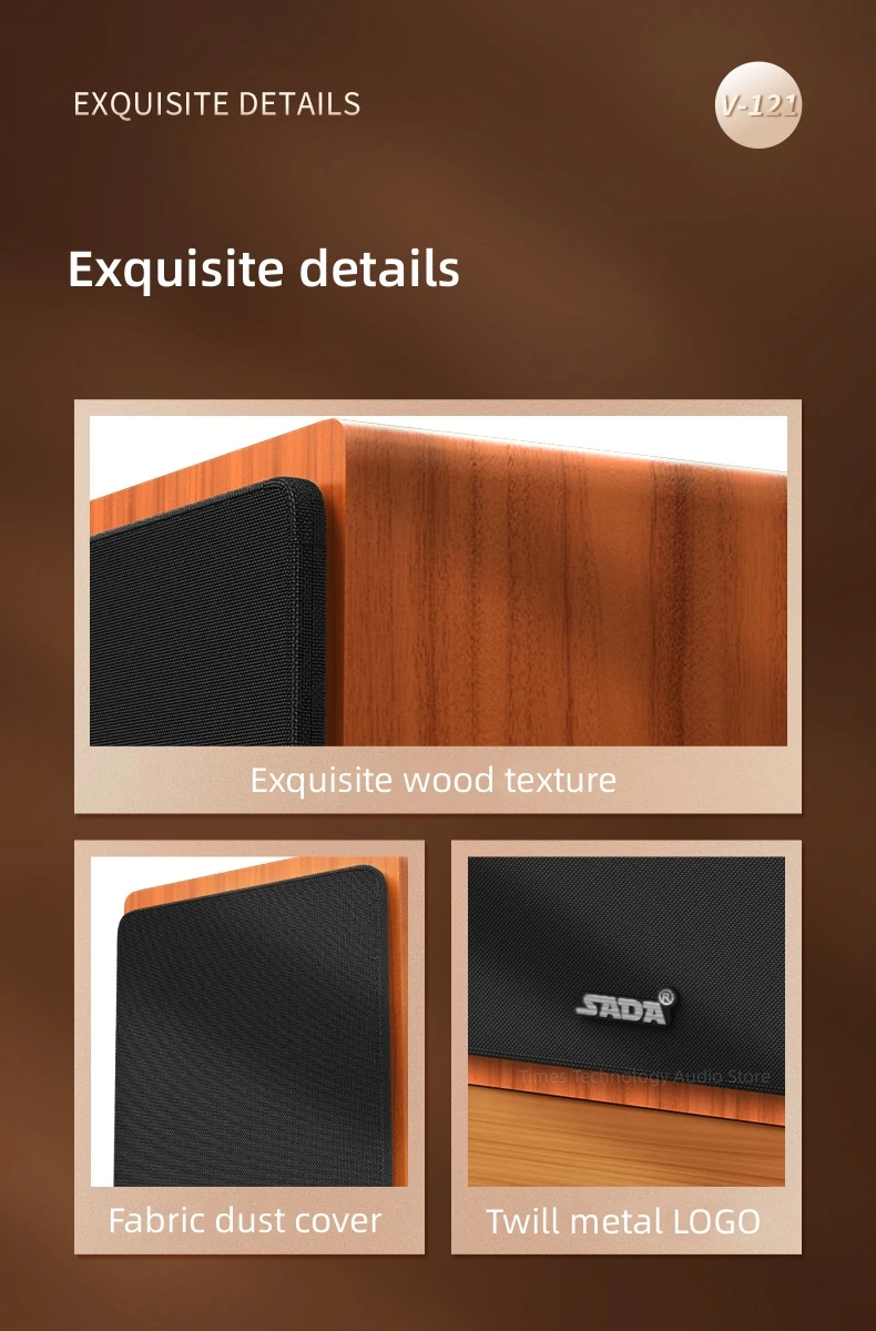 Multimedia Notebook Computer Audio Desktop Home Mini Sound Box Wooden ...