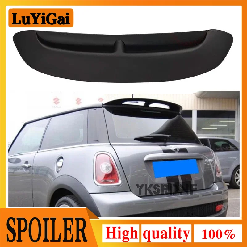 For Mini Cooper R56 Glass Top Spoiler Fiber Material Rear Roof Spoiler ...