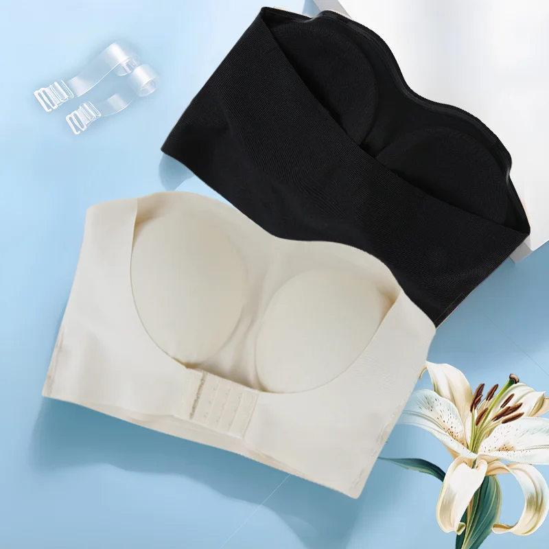 Push-Up-Bra-For-Women-Sexy-Wireless-Plus-Size-Brassiere-Anti-slip ...