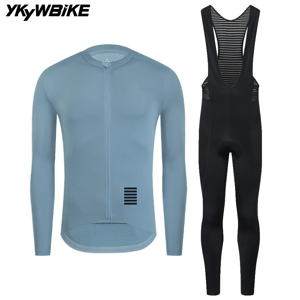YKYWBIKE-Men-s-Cycling-Sets-Long-Sleeve-Long-Bib-Pants-Bicycle-Clothes ...