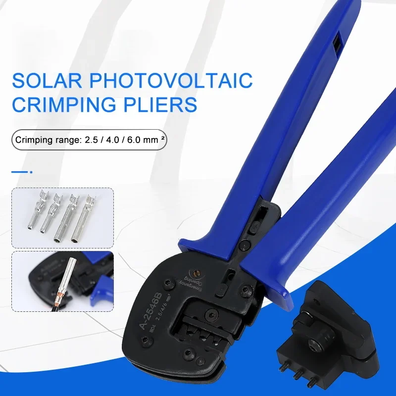 A-2546B Crimping Pliers for Solar Pv Connector Solar Cable 2.5 4 6mm2 ...