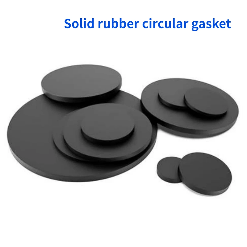 10/20/50pcs Thickness 4mm 5mm Black Rubber Solid Round Seal Gaskets ...