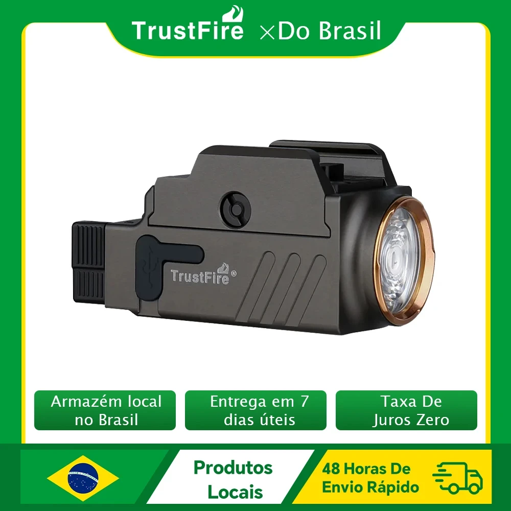 Lanterna LED tática TrustFire GM23 800 lúmens GL0ck Lanterna ...