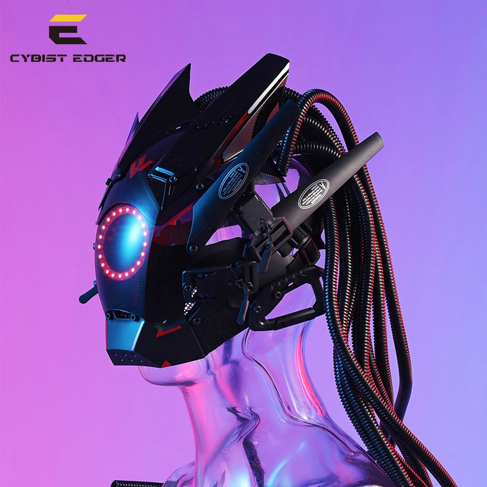 Cyberpunk-Mask-RGB-Lighting-LED-with-Hair-Music-Festival-Fantastic-Cosplay-SCI-FI-Soldier-Helmet ...