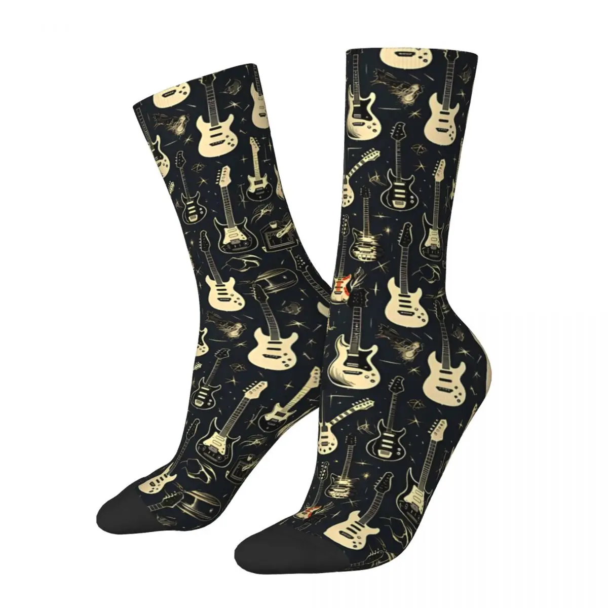 Retro-Dark-Rock-Guitars-Men-s-Socks-Rock-And-Roll-Music-Unisex-Street ...