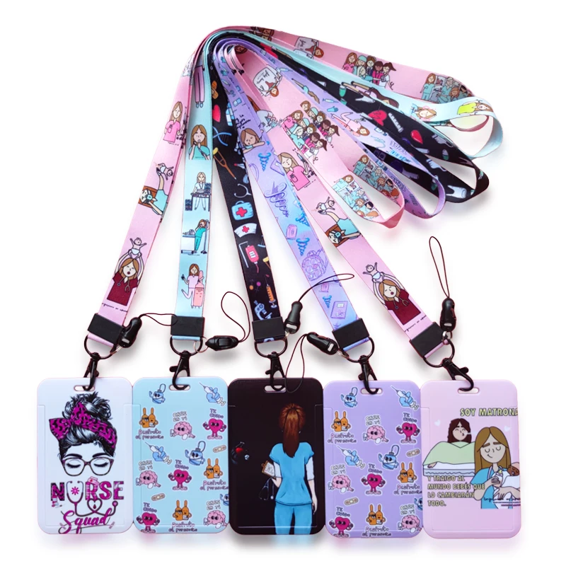 Nurse Midwife Credential Holder Keychains Neck Lanyard For Pass Card ...