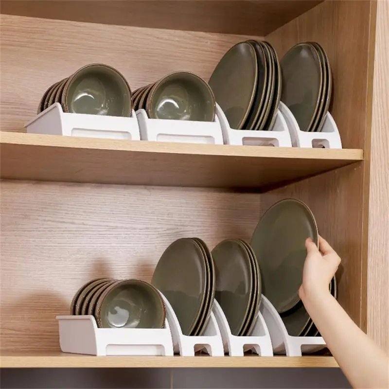 Plastic-Plate-Bowl-Storage-Holder-Ventilated-Kitchen-Organizer-Rack ...