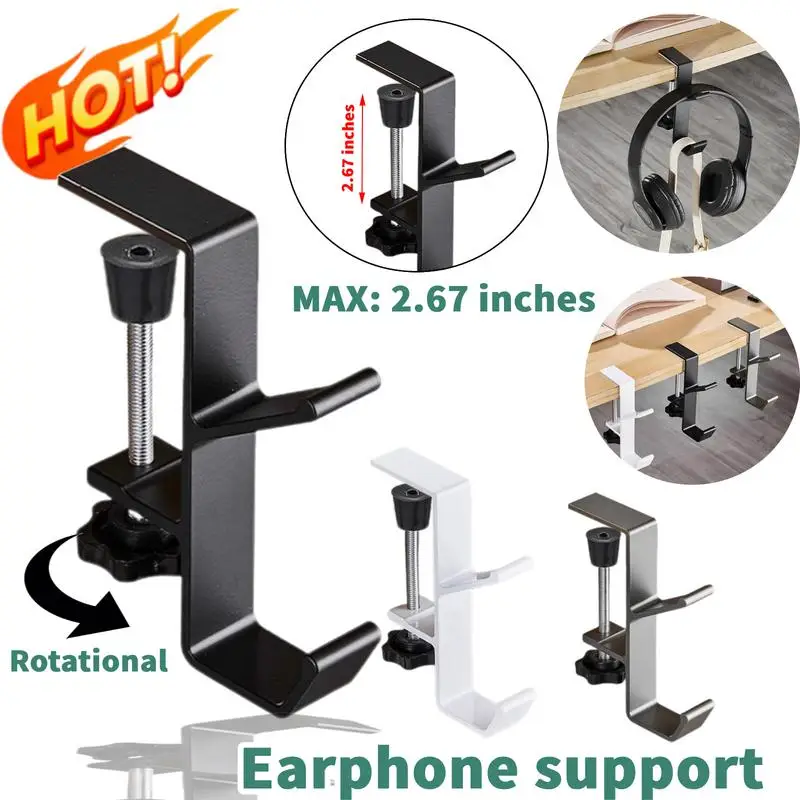 gaming-headset-support-aluminum-alloy-hang-headphones-cradle-adjustable ...