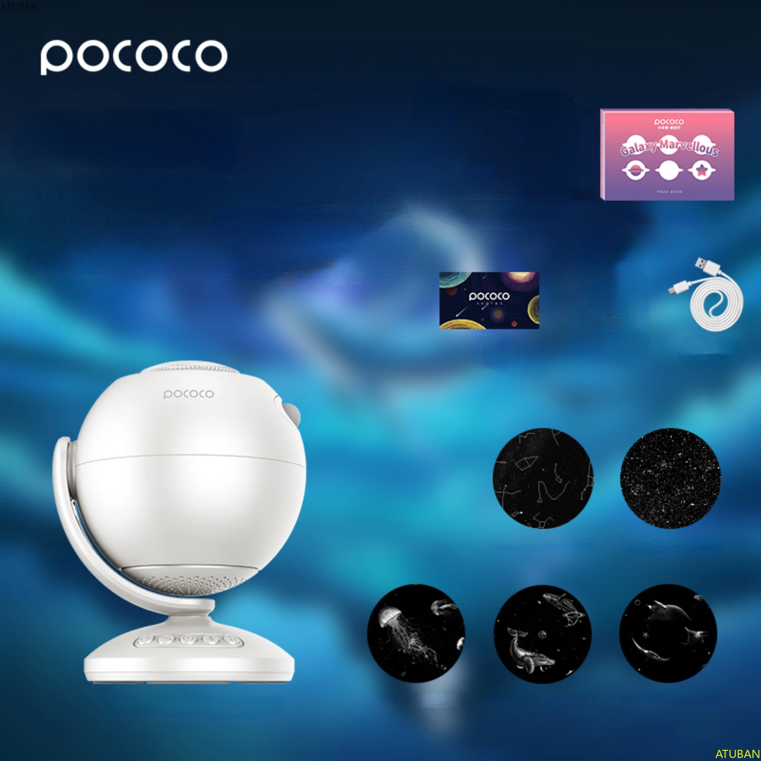 POCOCO-Star-Projector-Real-Planetarium-Galaxy-Projector-Birthday-Gift ...