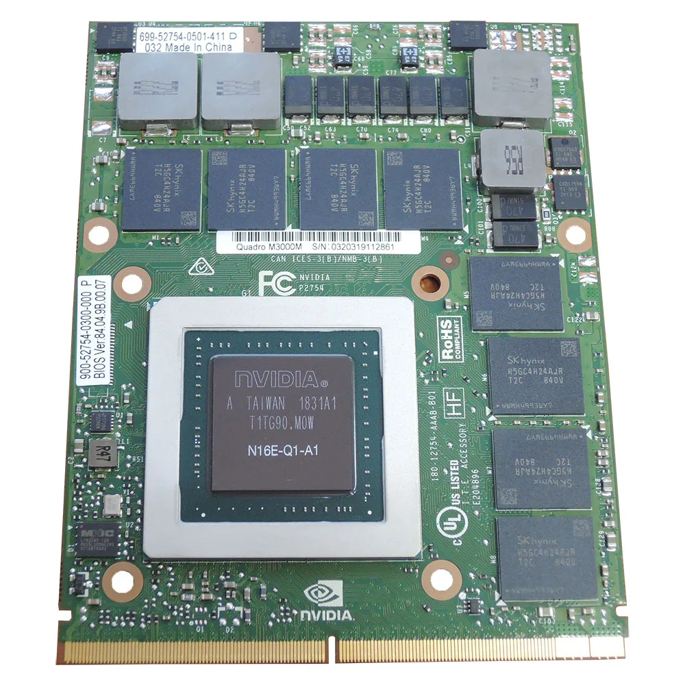 Brand-New-Quadro-M4000M-N16E-Q3-A1-4GB-DDR5-MXM-Video-Graphics-Card-For ...