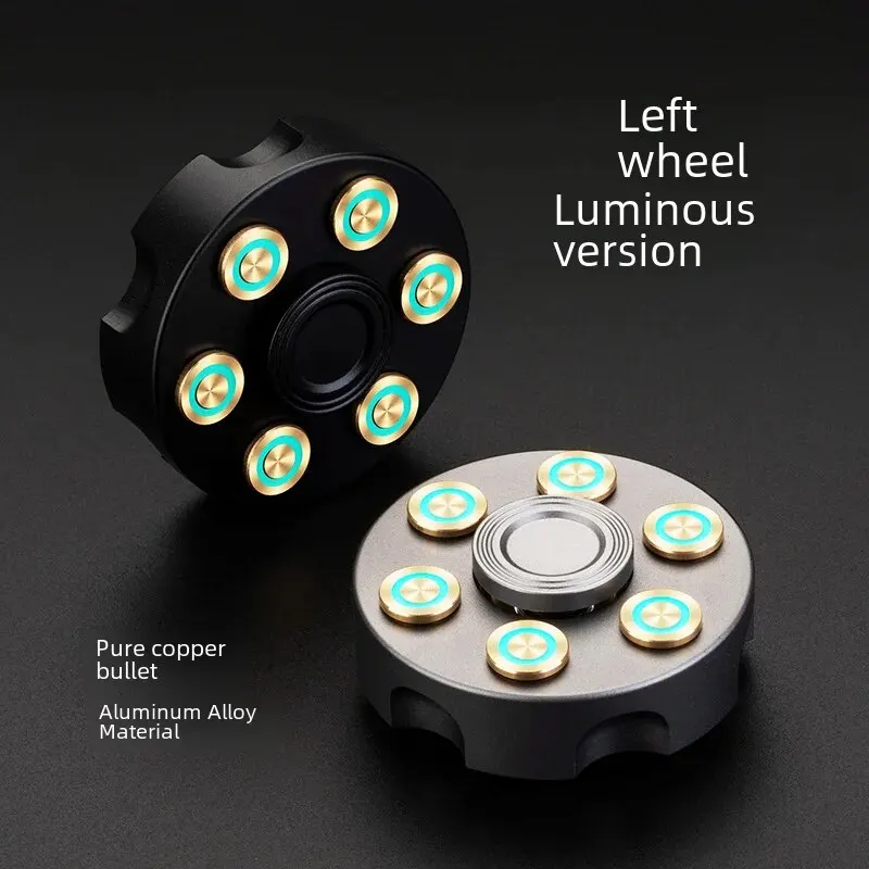 New-Metal-Alloy-Pure-Copper-Finger-Spinning-Top-Light-Night-Glow-Left ...