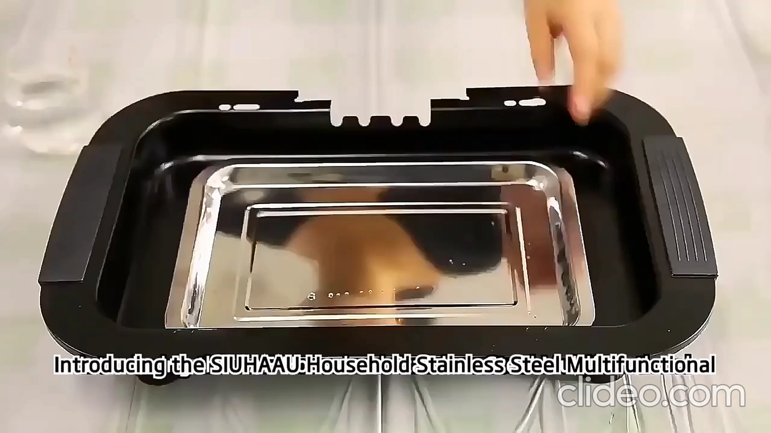 Barbecue Maker Stainless Steel Smokeless Electric Grill – 5-Speed ...