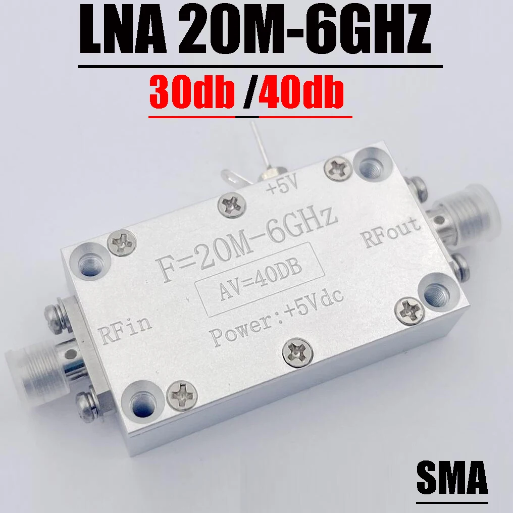20Mhz-6GHZ-LAN-RF-Power-Amplifier-40DB-30DB-Gain-Low-Noise-FOR-Ham ...