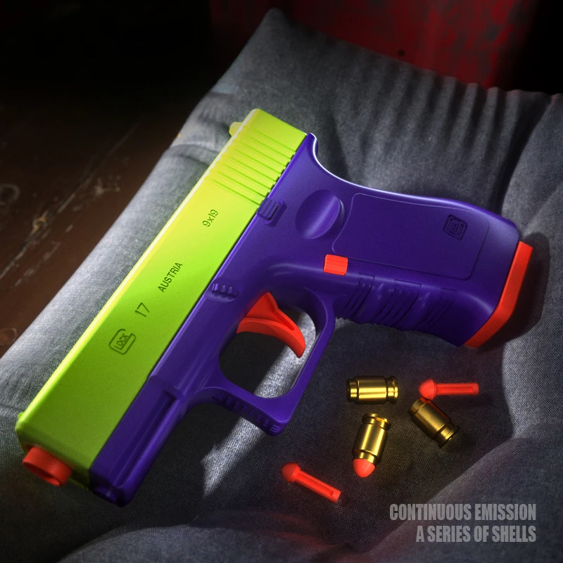 3D Radish Gun Shell Throwing Mini Glock Airsoft Pistola G17 Launcher ...
