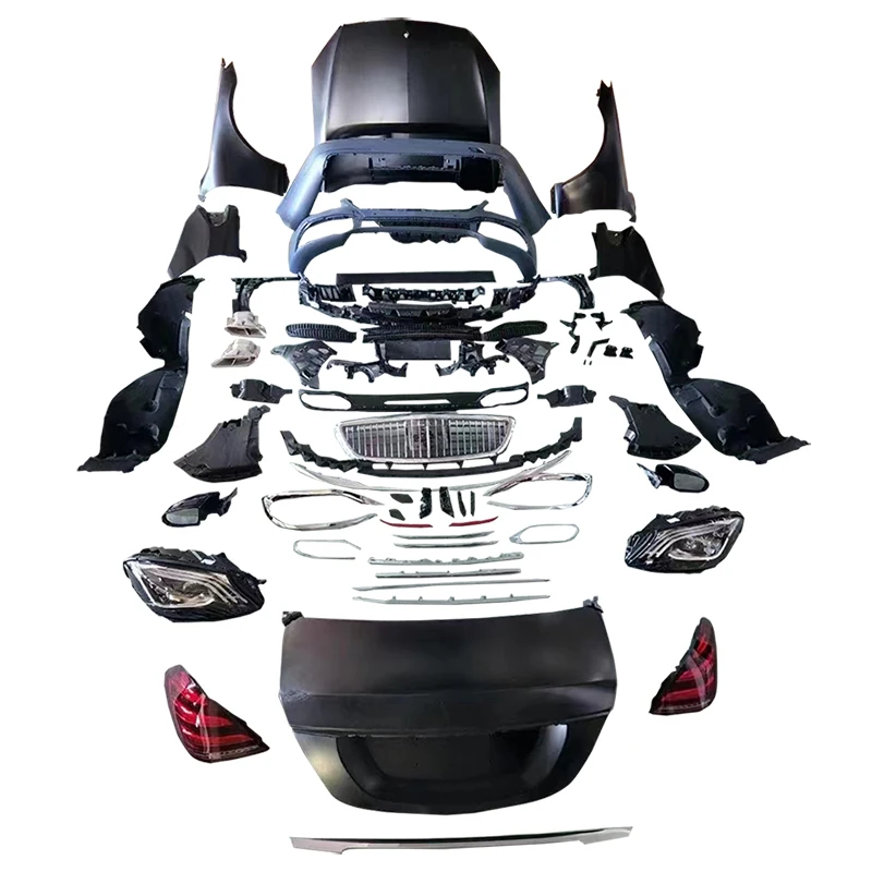 2006-2013Year-W221-Upgrade-W222-Body-Kits-Car-Bumpers-S-Class-S350-S550 ...
