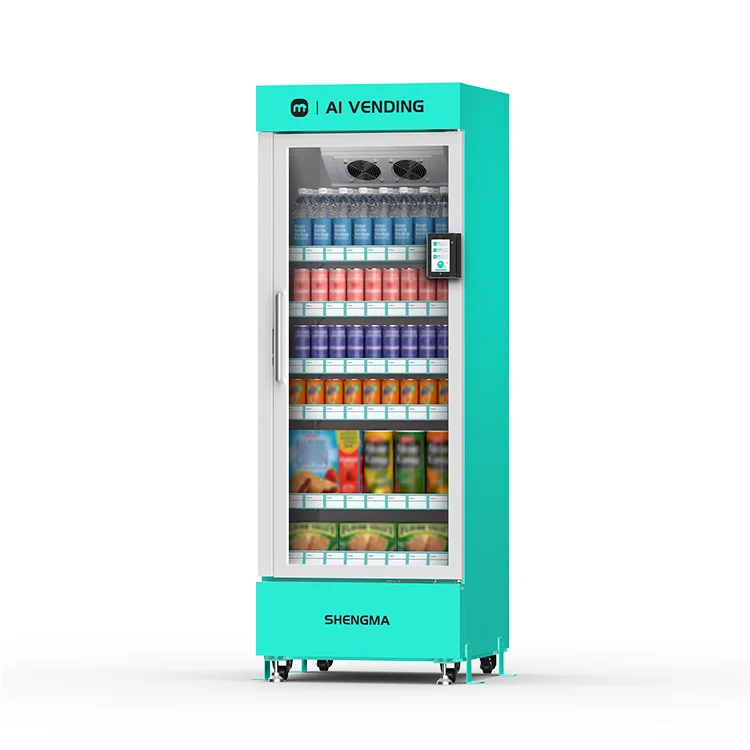 Shengma Smart AI Vending Machine 24/7 Unattended Retail 520L Capacity ...