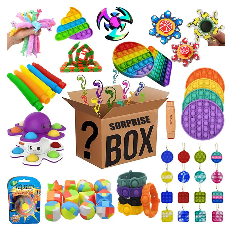 Random-Fidget-Toys-Set-Mystery-Gifts-Pack-Surprise-Box-100-Fidget ...