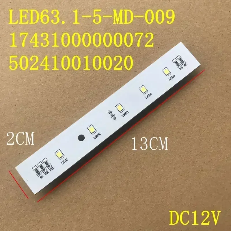 For Midea Refrigerator Universal LED Board LED Light Parts DC12V 63.1-5 ...