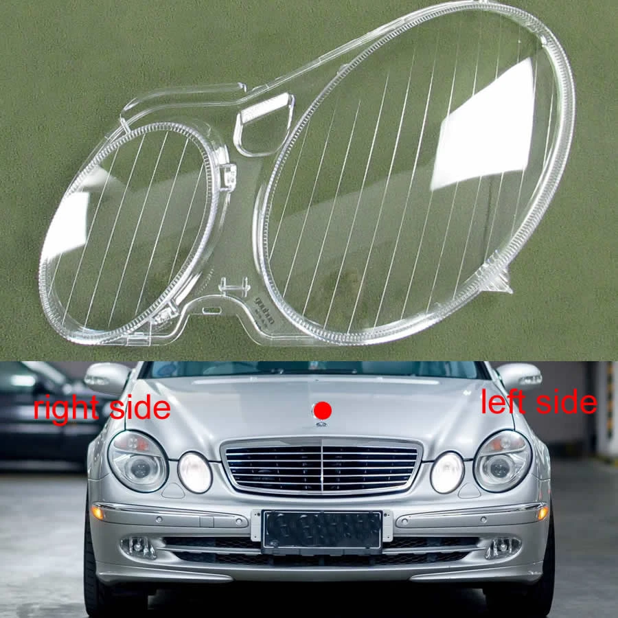 For 2004 2005 2006 2007 2008 2009 Benz W211 E240 E200 E280 E300 Headlight Shell Transparent ...