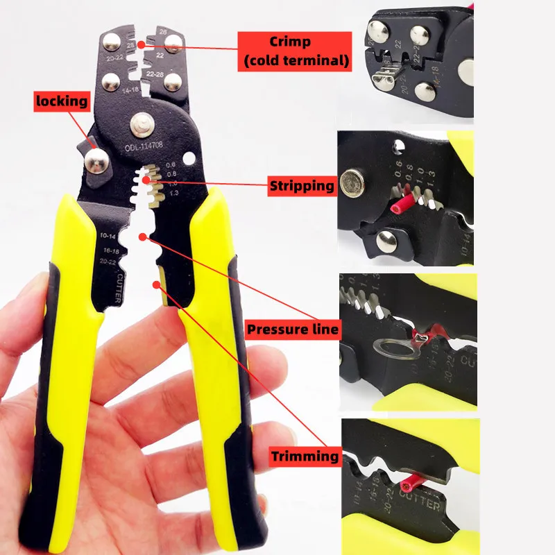 Crimp Terminal+Pliers,Cold Pressed Terminal,U Shaped O Shaped ,Wire ...