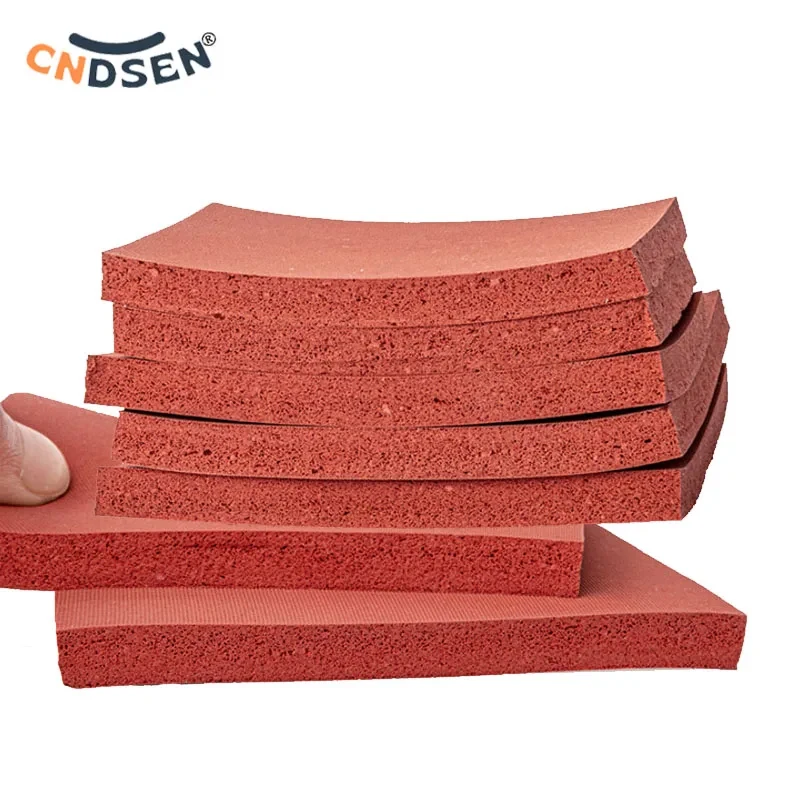 Red-silicone-pad-Super-soft-sponge-foam-board-high-temperature ...