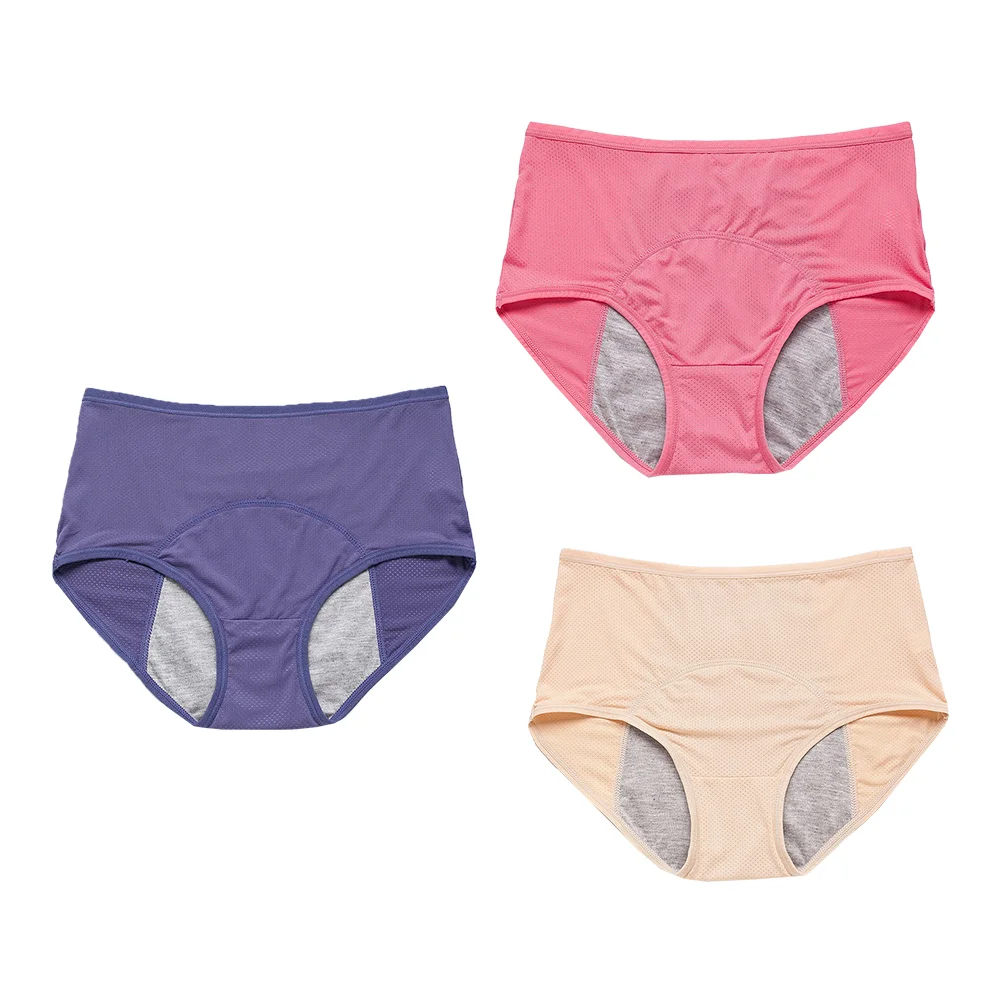 3-Pcs-Leakproof-Panties-Menstrual-Women-s-Miss-Physiological-Briefs ...