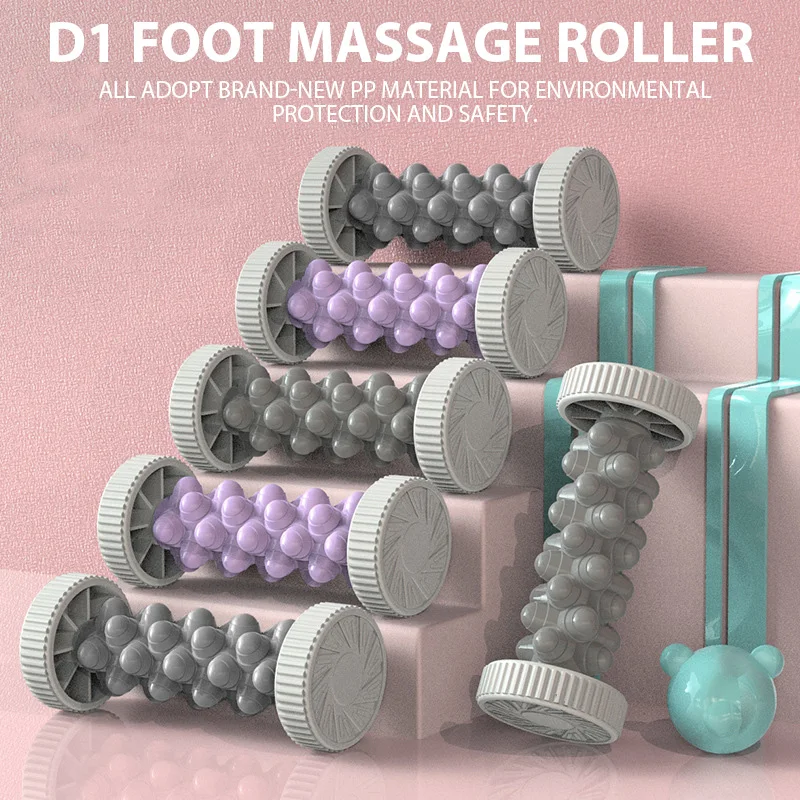Foot Massager Roller Yoga Massage Plantar Fascia Roller Fitness Muscle ...