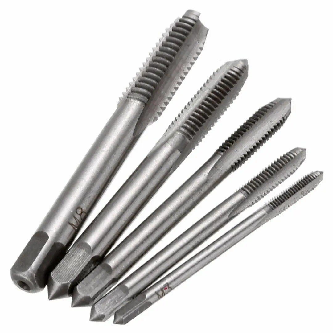HSS Metric Tap Drill Set 5PCS for M3 M5 M6 M8 Machine Threading with ...