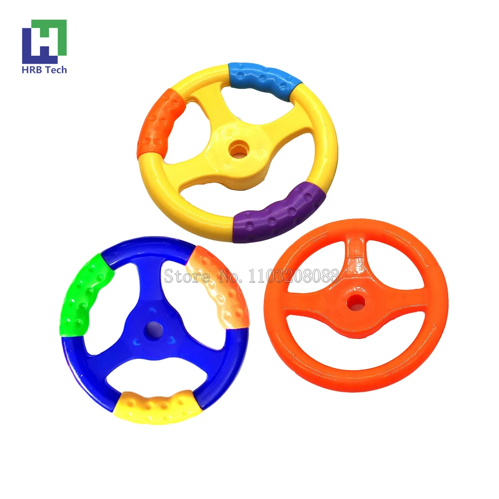 Kids-Swing-Machine-17CM-Racing-Plastic-Steering-Wheel-With-Screw-Shaft ...