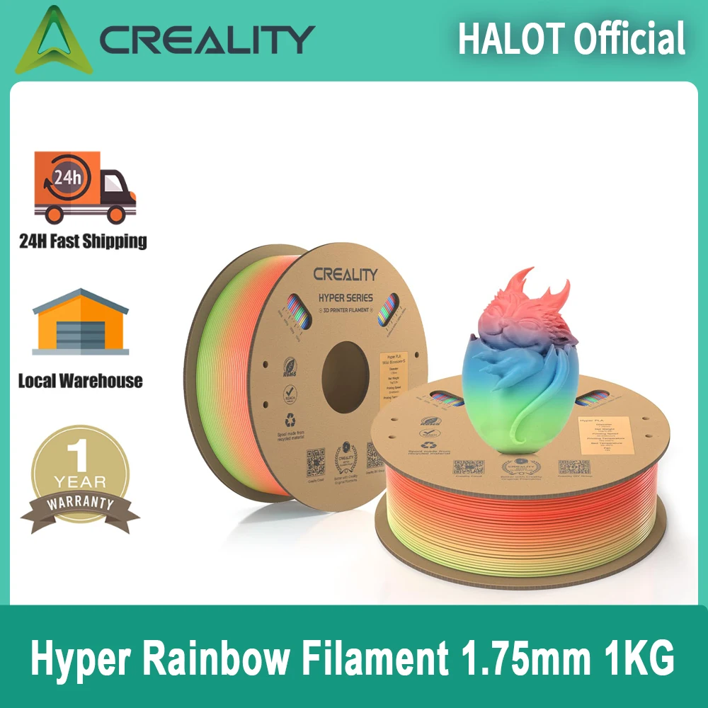Creality-Hyper-Rainbow-Filament-1-75mm-1KG-Multi-color-Gradient-High ...