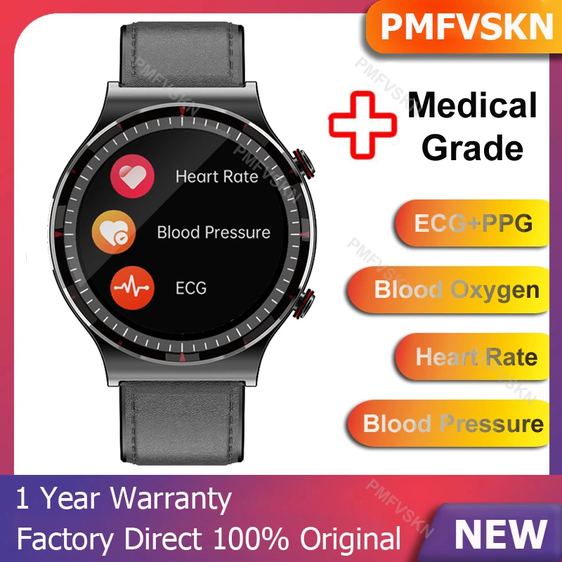 2023 ECG + PPG Medical Grade Smart Watch Health Monitoring Men Women ...