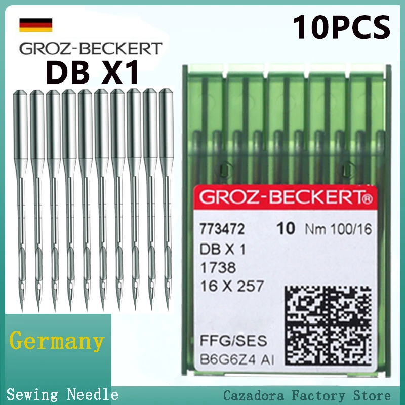 10PCS-1-Box-DBX1-16x257-Groz-Beckert-Sewing-Machine-Needles-For-Industrial-Lockstitch ...
