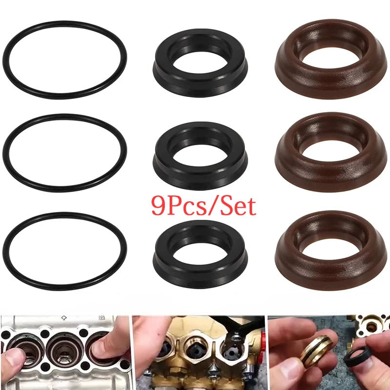 【us Stock】mx 9pcs/set Ar1857 Pressure Washer Packing Kit 18mm Xr Seal ...