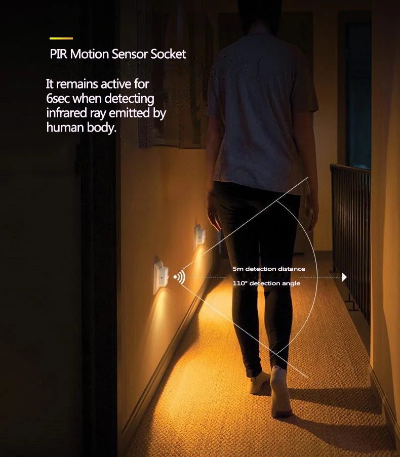 Motion Detector Sockets Screw In Motion Sensing Light Socket