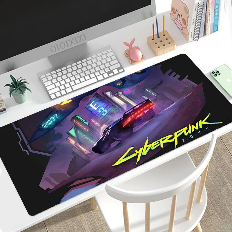 Cyberpunk Mouse Pad Gamer Xl Custom Home Computer Mousepad Xxl Keyboard ...