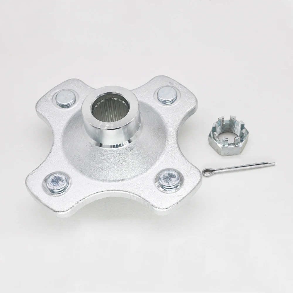 Rear Axle Wheel Hub W/Nut For Honda TRX420 FE TRX420FM Rancher 420 4X4 ...