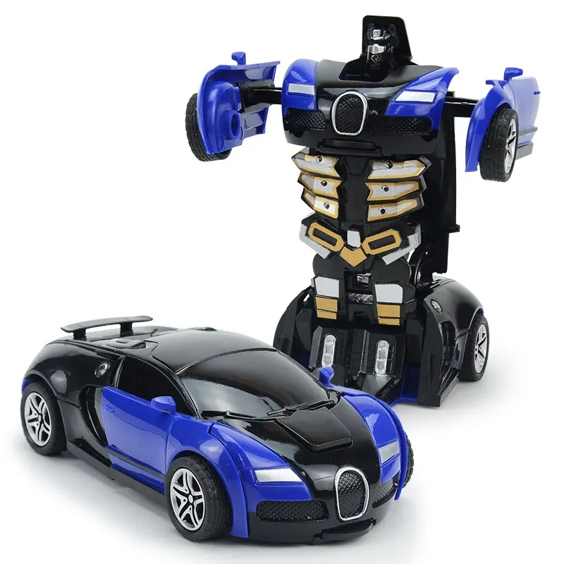 Transform-CarRobot-Model-Car-Automatic-Deformation-Push-and-Go-Car ...
