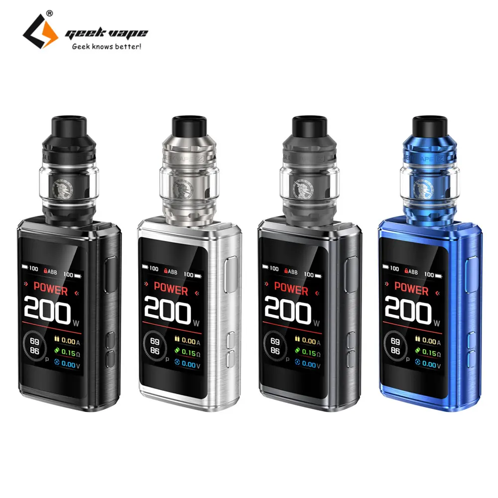 Original GeekVape Z200 Kit 200W Vape 5.5ML Z Sub Ohm 2021 TanK Z Series ...