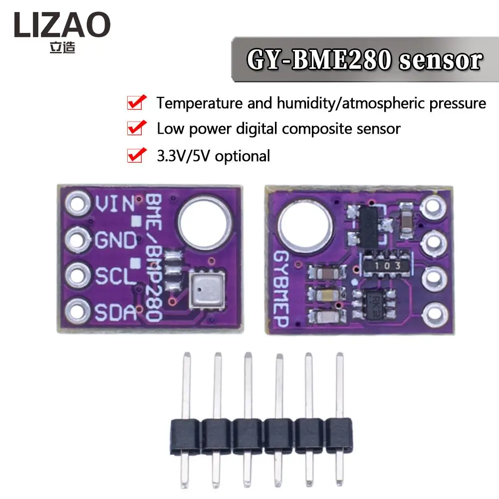 official-GY-BME280-3-3-BME280-5V-3-3V-Digital-Sensor-Temperature-Humidity-Barometric-Pressure ...