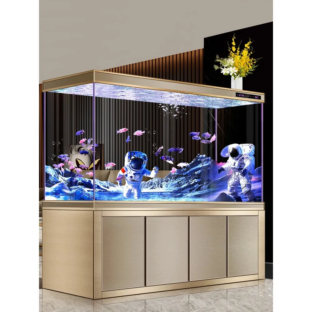 Office Fish Tank 2.8L Desktop Aquarium Tank - Transparent Plastic Betta ...