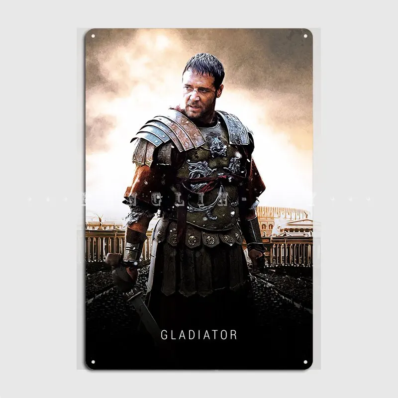 Gladiator Metal Plaque Poster Club Party Club Bar Design Plates Tin ...